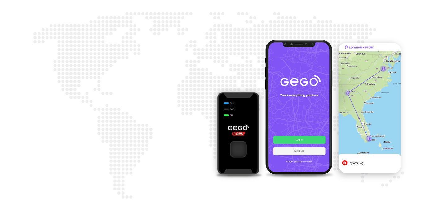 GEGO GPS Tracker | Luggage Tracking Device | GEGO